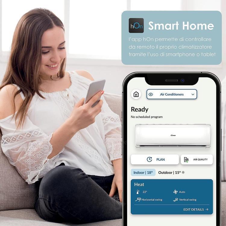 Climatizzatore condizionatore Candy Brezza 9000 Btu CY-09RA-20 R-32 Wi-Fi